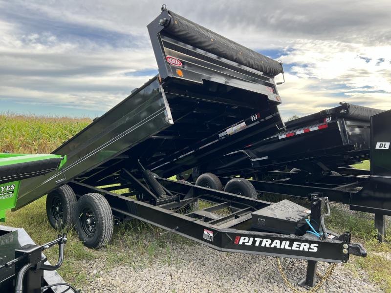 2023 PJ Trailers D8142 DECKOVER DUMP TRAILER 96X14 TA SPLIT SPREADER