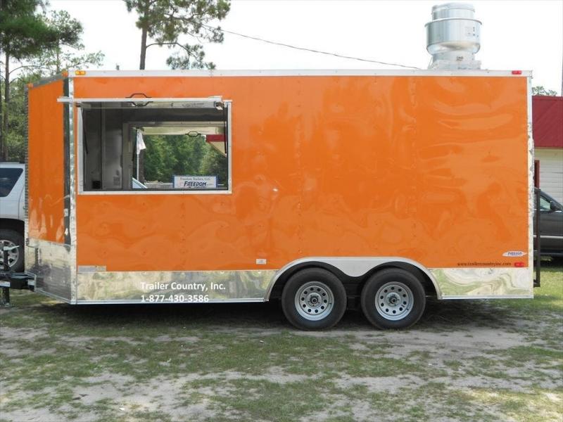 NEW 8.5 X 16 ENCLOSED CONCESSION/ VENDING TRAILER LOADED W/ OPTIONS in ...