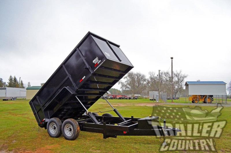 Brand New 7' x 14' Bumper Pull Hydraulic Dump Trailer w/Rear Doors ...
