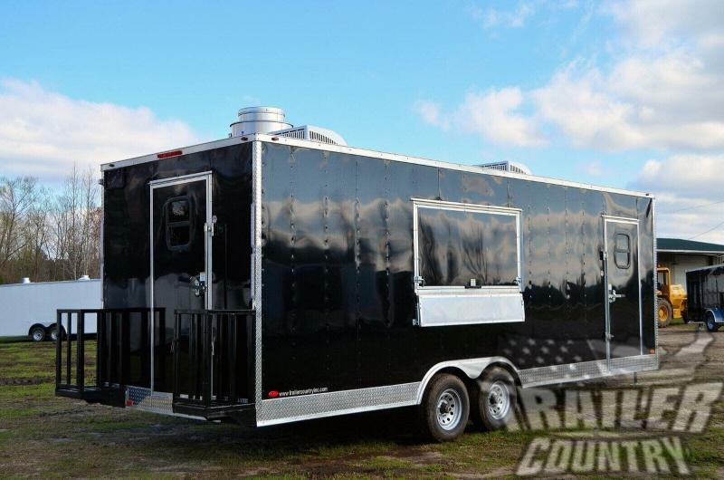 NEW 8.5 X 24' ENCLOSED CONCESSION MOBILE KITCHEN FOOD VENDING TRAILER ...