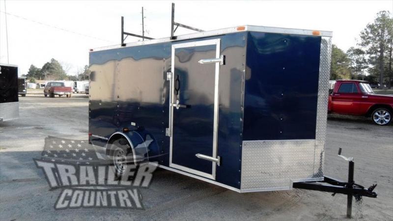 NEW 6 X 12 V-NOSED ENCLOSED CARGO TRAILER-LADDER RACKS in Lewisburg, TN ...