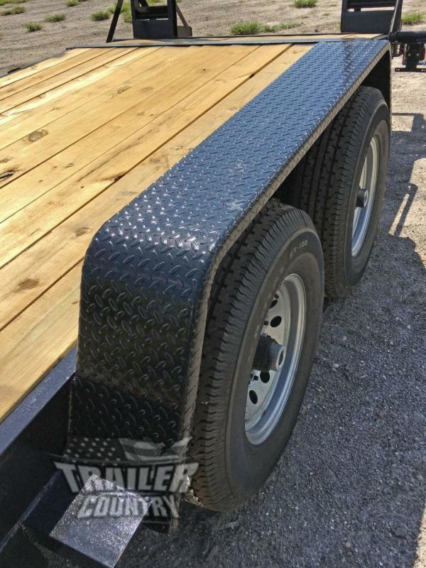Brand New 7' x 20' (18' + 2') Heavy Duty Bumper Pull Equipment Hauler ...