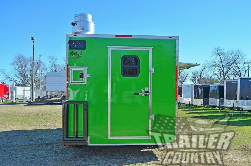 NEW 8.5 X 16' V-NOSED ENCLOSED CONCESSION MOBILE KITCHEN FOOD VENDING ...