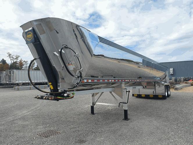 2025 MAC Trailer 40' Aluminum Frameless Half Round Dump Trailer in ...