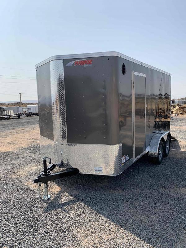 New 2021 Mirage 7x14 Side By Side Enclosed Cargo Trailer in Hurricane ...