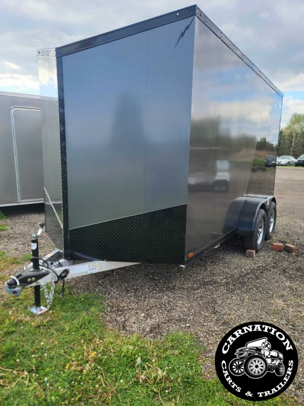 2023 Rance Aluminum Trailers GRAY/BLACK LTF714TA2 Extra Height Enclosed ...