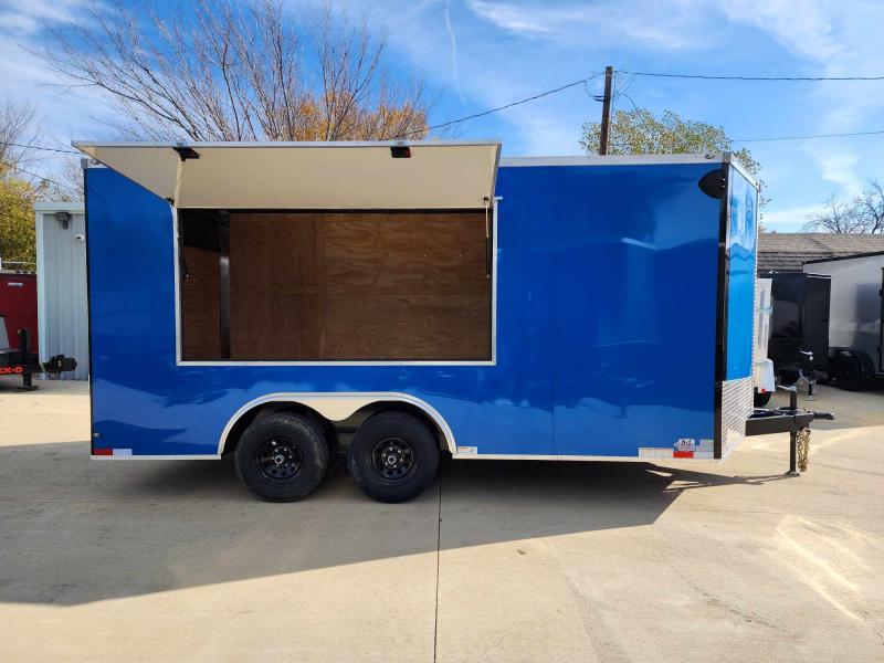 2024 New 8.5x16 TA3 Vending Enclosed Trailer | .08 Polycor Exterior in ...