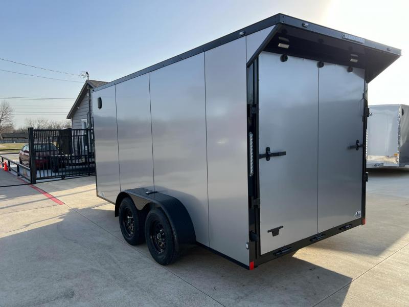 2025 New 7x14 TA Screwless Enclosed Trailer | Blackout | Spoiler ...