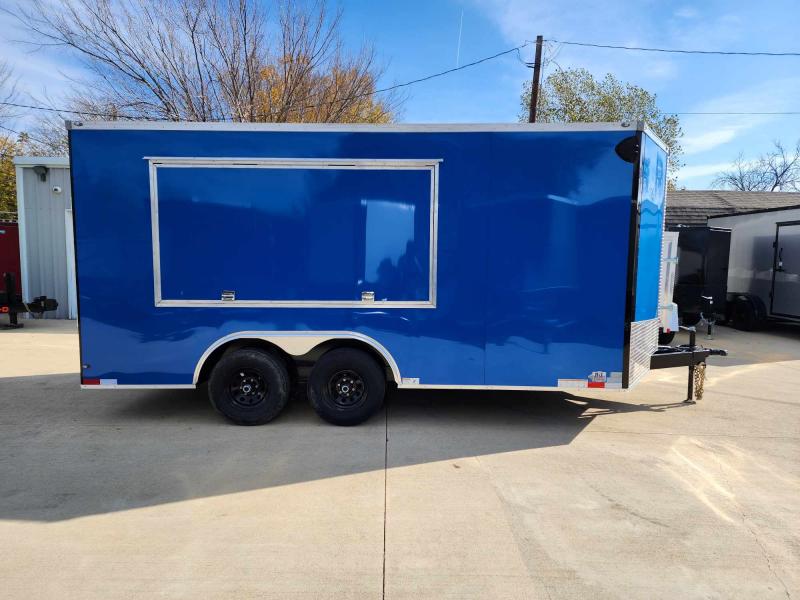 2024 New 8.5x16 TA3 Vending Enclosed Trailer | .08 Polycor Exterior in ...