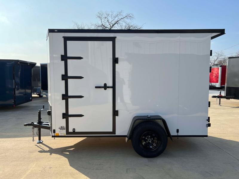 Custom 2025 New 5x10 SA Screwless Enclosed Trailer | Blackout | Spoiler ...