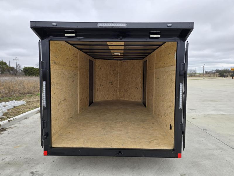 2025 New 7x14 TA Screwless Enclosed Trailer | Blackout | Spoiler ...