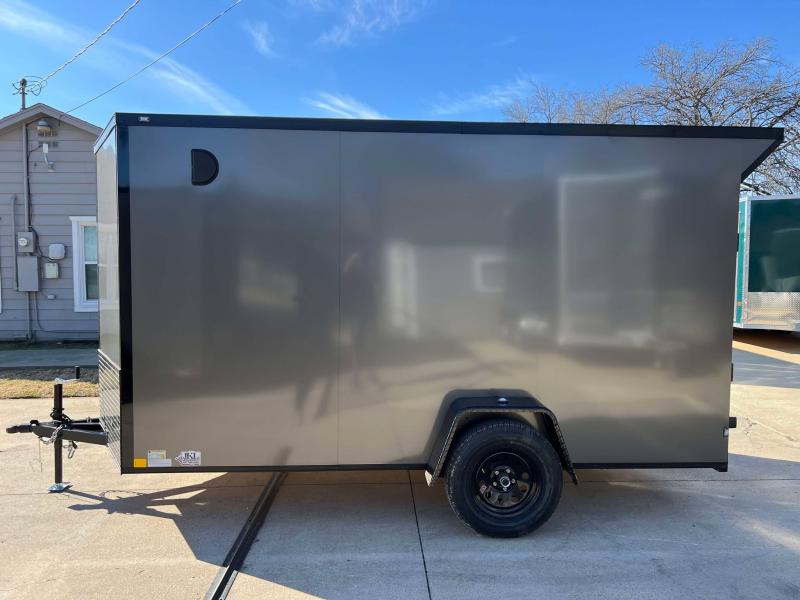 2025 New 6x12 SA Screwless Enclosed Trailer | Blackout | Spoiler ...