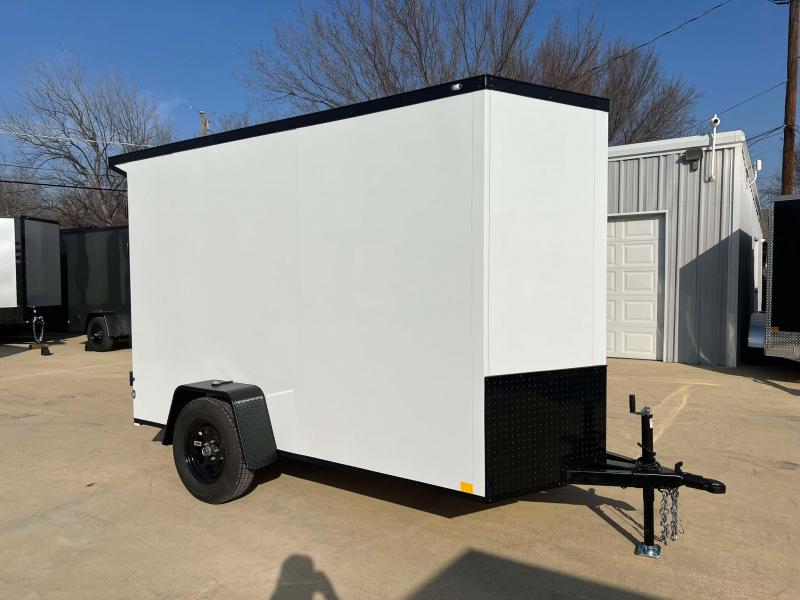 Custom 2025 New 5x10 SA Screwless Enclosed Trailer | Blackout | Spoiler ...
