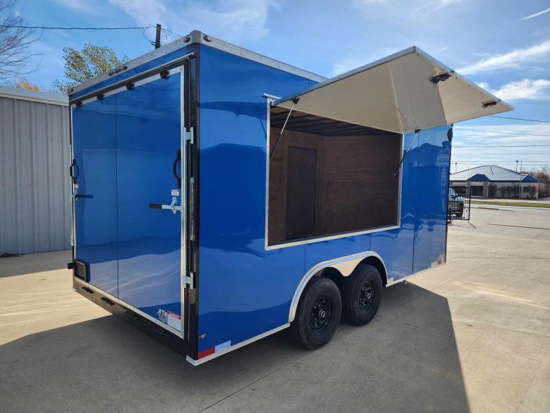 2024 New 8.5x16 TA3 Vending Enclosed Trailer | .08 Polycor Exterior in ...