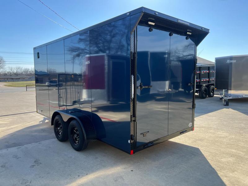 2025 New 7x16 Screwless Enclosed Trailer | Blackout | Spoiler Package ...