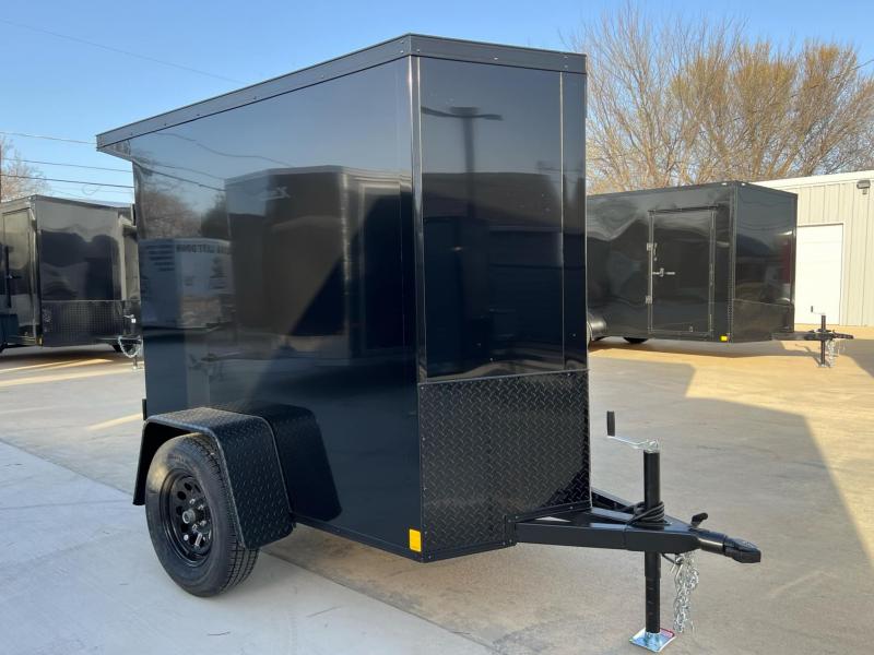2025 New 4x6 SA Screwless Enclosed Trailer | Blackout | Spoiler Package ...