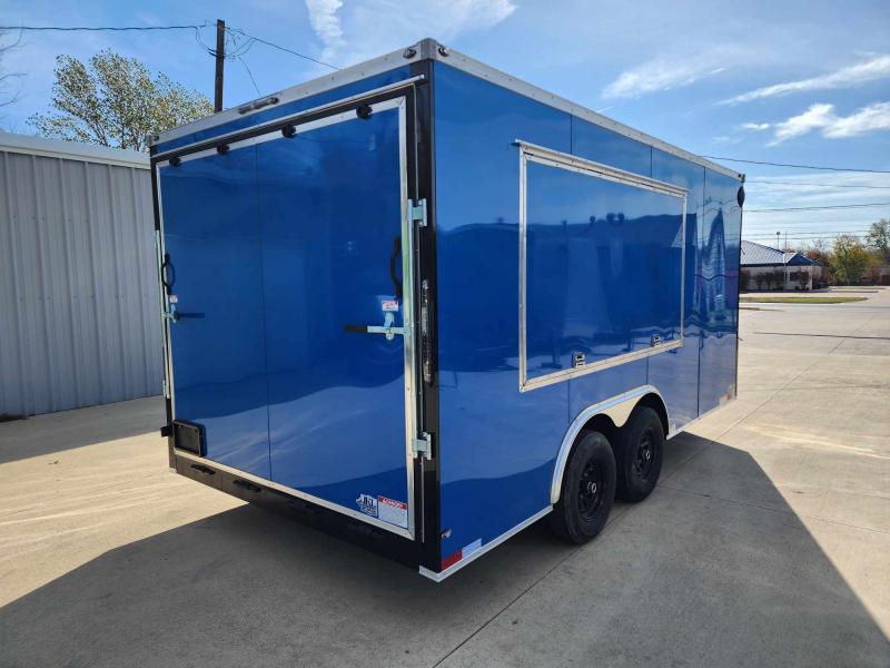 2024 New 8.5x16 TA3 Vending Enclosed Trailer | .08 Polycor Exterior in ...