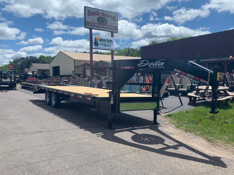 Delta 25' Gooseneck 14k Flatbed Trailer in Lakewood, WI | Trailer Trader