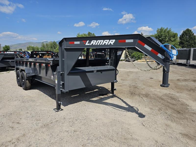 2023 Lamar 7x16 14k Gooseneck Dump Trailer in Lolo, MT | Trailer Trader