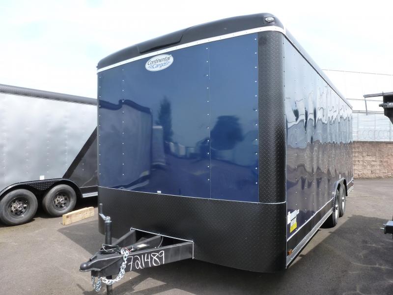 2020 Continental Cargo 8 x 20 10k CARHAULER RAMP INDIGO BLUE Enclosed ...