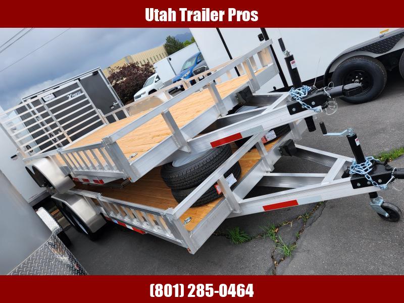 Baughman 7x18 Aluminum Trailer with Side Ramps, 7x18 Utility Trailer ...