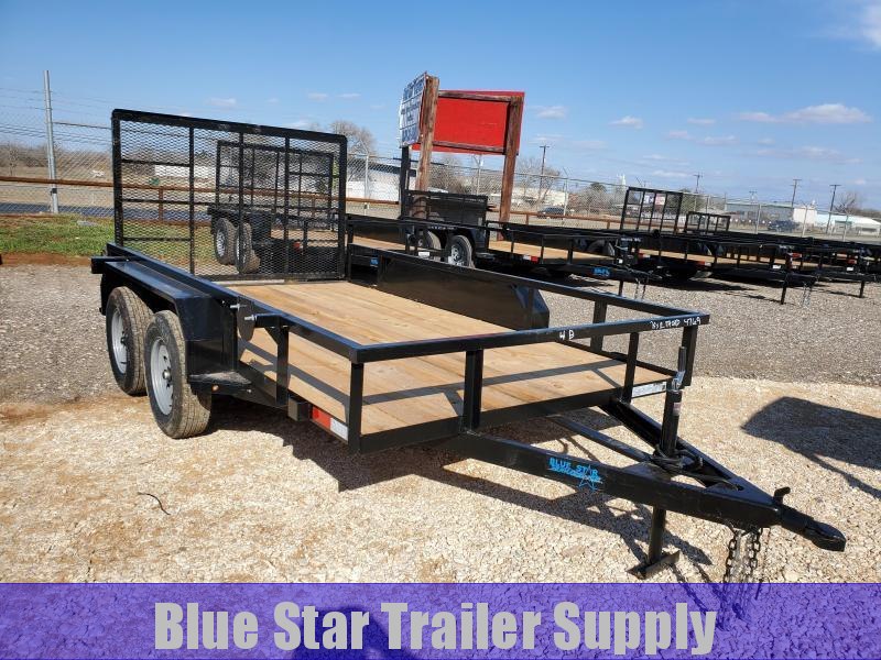 2022 Salvation Trailers 78 x 12 Tandem Axle Gated Utility Trailer ...
