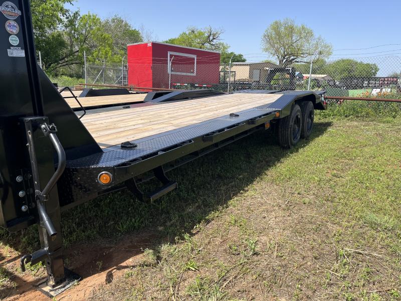 102 X 22+4 Gooseneck Lowboy Equipment Trailer w/ Super-Single 10k Axles ...