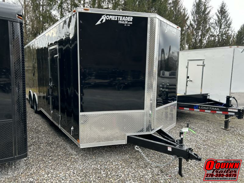 2024 Homesteader 8.5x28 Spread Axle 7ft tall Intrepid V-Nose 5 ton ...