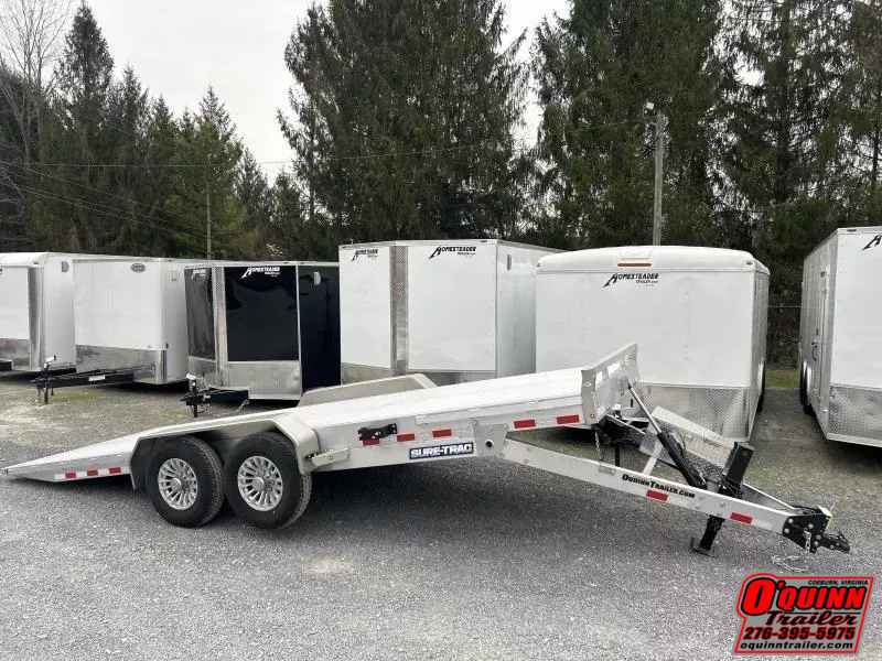 2026 Sure-Trac 82x20 All Aluminum Power Tilt 14k Equipment Trailer in ...