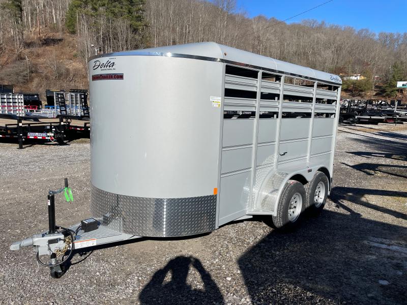 2023 Delta Manufacturing 14ft Cattle 500ES Stock / Stock Combo Trailer ...