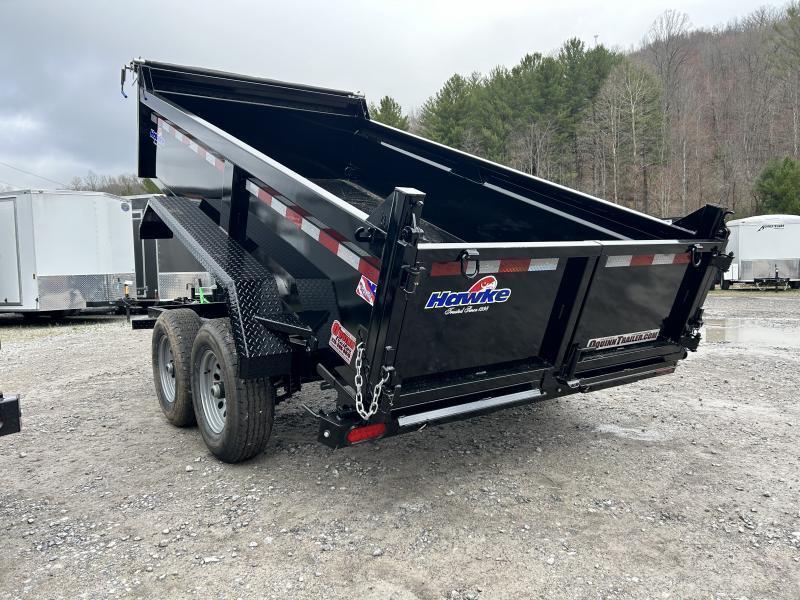 Hawke Trailers 6X12 5TON Low Profile WITH TARP AND RAMPS Dump Trailer ...