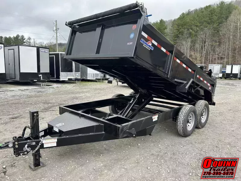 2025 Hawke Trailers 7X14 7TON WITH RAMPS TARP BARN/SPREADER GATE Dump Trailer in Coeburn, VA ...