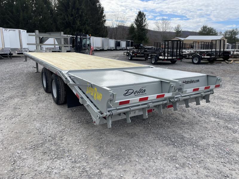 2023 Delta Trailers 25' 20+5 23.4k SUPER RAMPS Tandem Dual Gooseneck ...