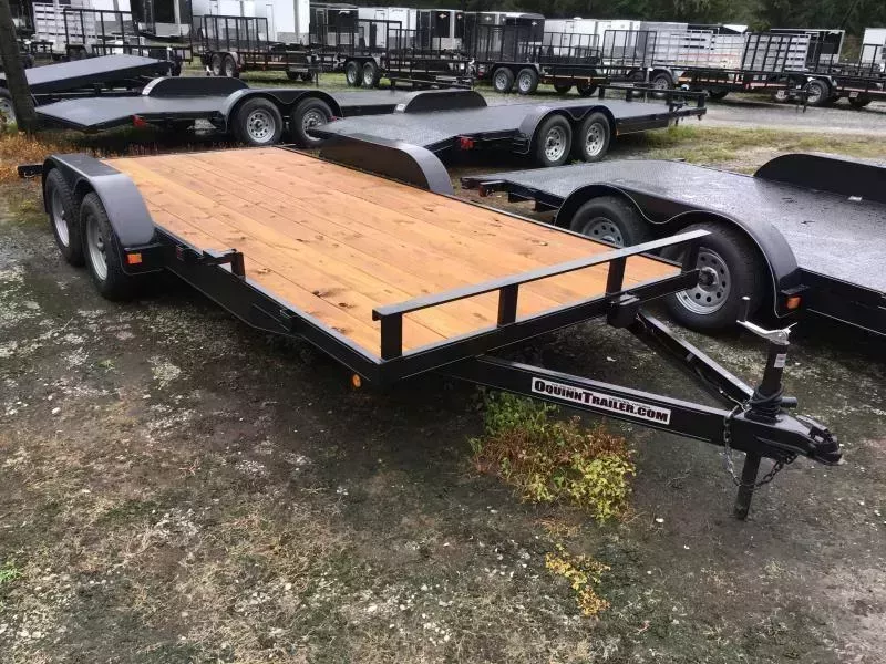 2026 82x18 wood floor channel frame car hauler Car / Racing Trailer in ...