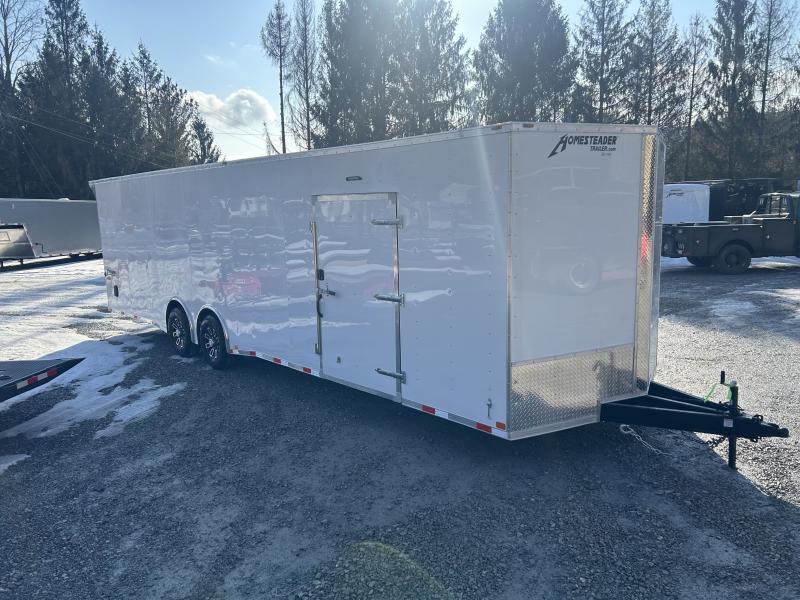 2025 Homesteader 8.5x30 Intrepid V-Nose 7ft tall 7 ton Spread Axle rear ...