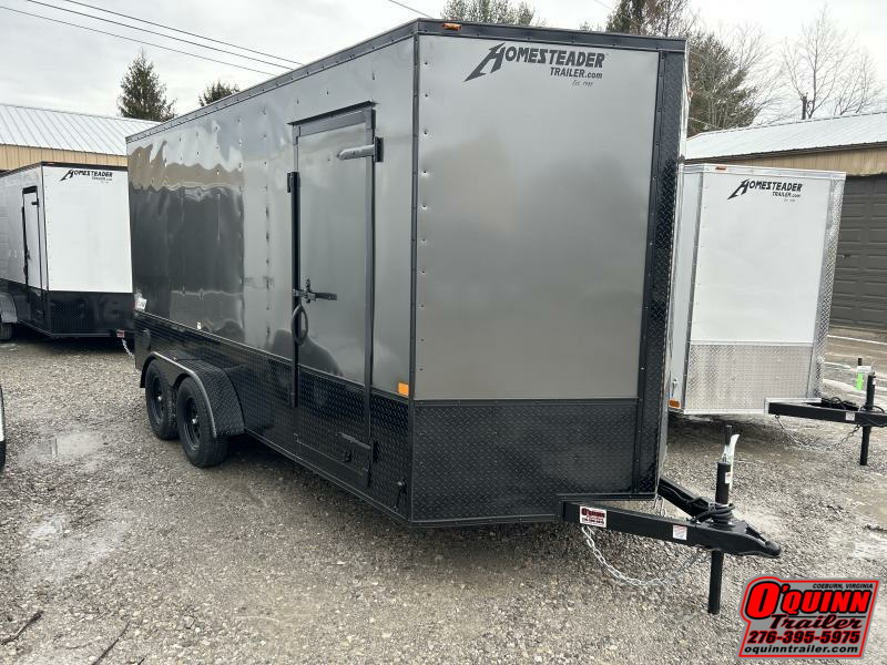 2024 Homesteader 7x16 BLACKOUT OHV Intrepid 1ft extra height Enclosed ...