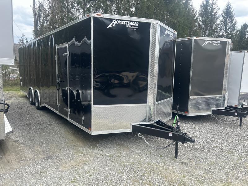 2024 Homesteader 8.5x28 Spread Axle 7ft tall Intrepid V-Nose 5 ton ...