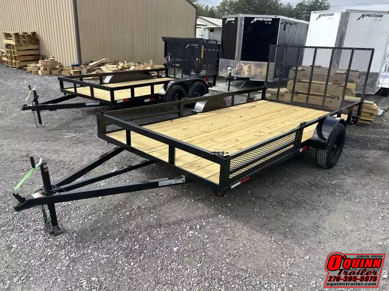2026 82x14 side load atv ramps w/gate single axle Utility Trailer in ...