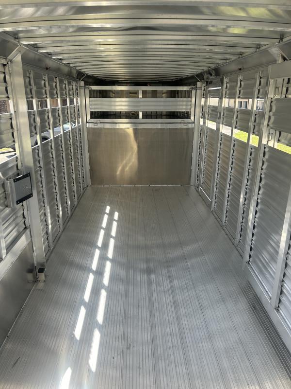 2024 20ft 7ton Adam JGA GOOSENECK All Aluminum Stock Trailer in Coeburn ...