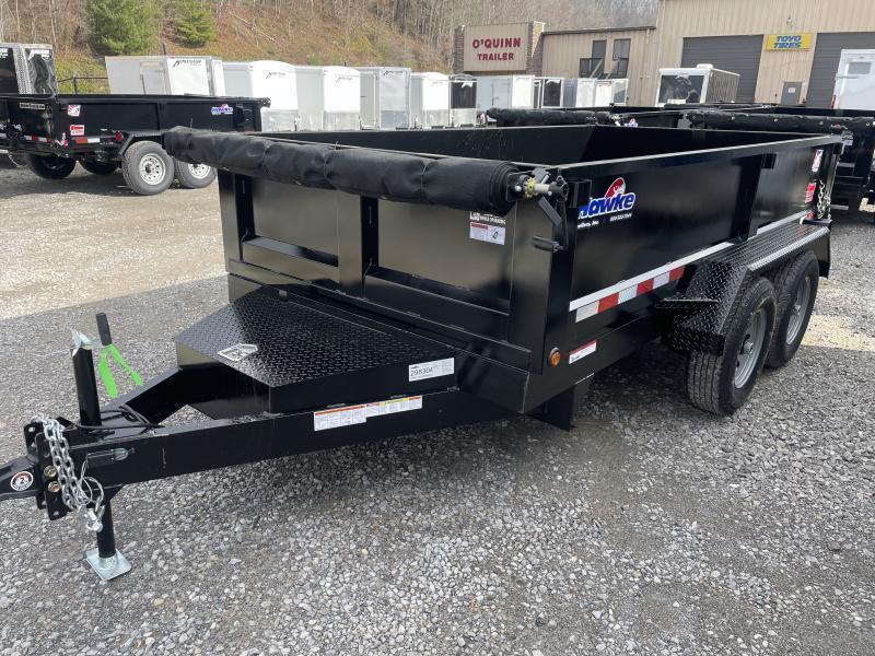 Hawke Trailers 6X12 5TON Low Profile WITH TARP AND RAMPS Dump Trailer ...