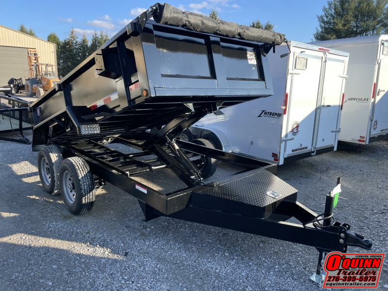 Hawke Trailers 6X12 5TON Low Profile WITH TARP AND RAMPS Dump Trailer ...