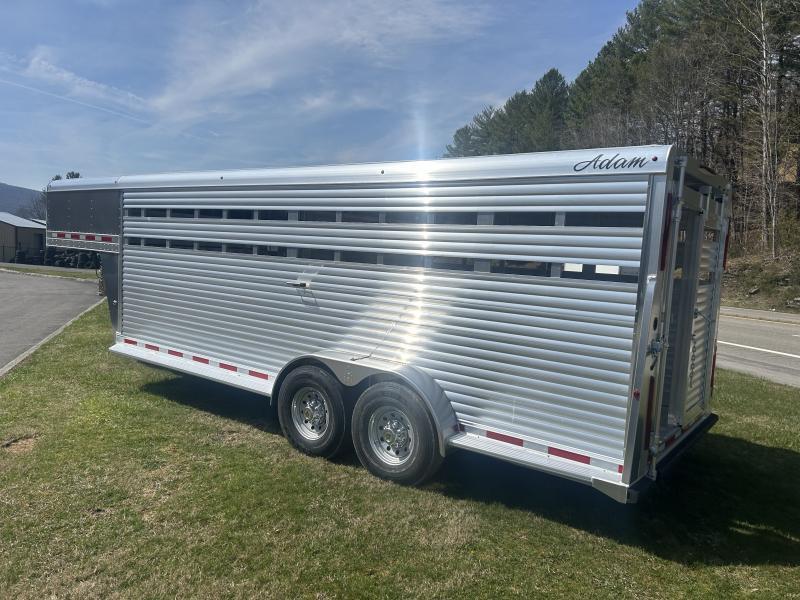 2024 20ft 7ton Adam JGA GOOSENECK All Aluminum Stock Trailer in Coeburn ...