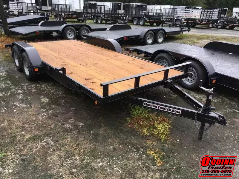 2025 82x18 wood floor channel frame car hauler Car / Racing Trailer in ...