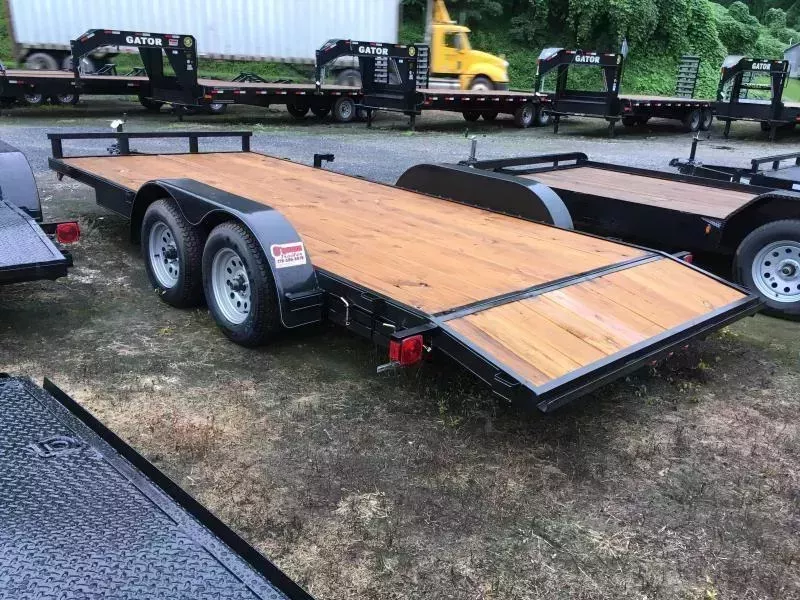 2026 82x18 wood floor channel frame car hauler Car / Racing Trailer in ...