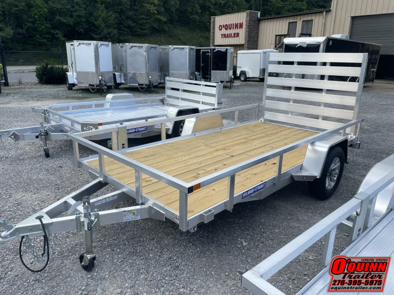 6X12 Sure Trac Single Axle Aluminum w/Wood Floor Utility Trailer in ...