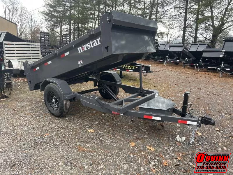 2026 Norstar 5x10 DCB 7K single axle w/brakes ramps tarp Dump Trailer ...