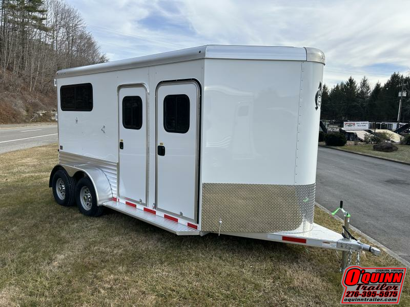 2024 Adam Ju-Lite 710AF-DR 2Horse Straight Aluminum Horse Trailer in ...
