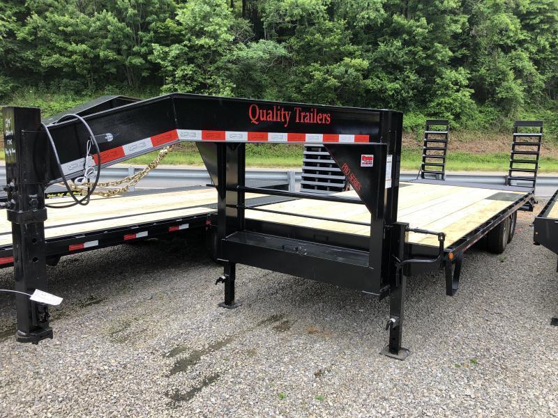 2022 Quality Trailers 24ft 20plus4 PRO 17K POP UP DOVETAIL Gooseneck ...