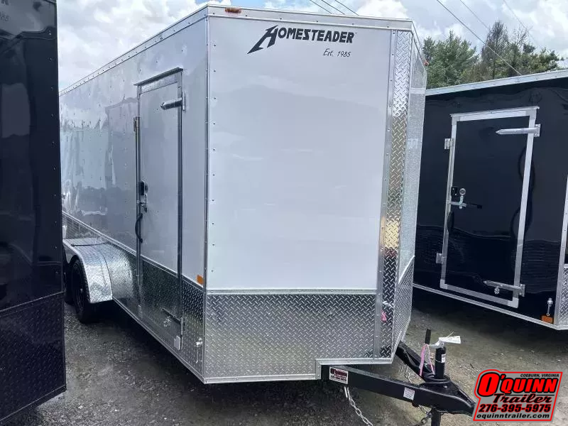 2026 Homesteader 7x16 Intrepid OHV pkg 1ft extra height Rear Spoiler ...