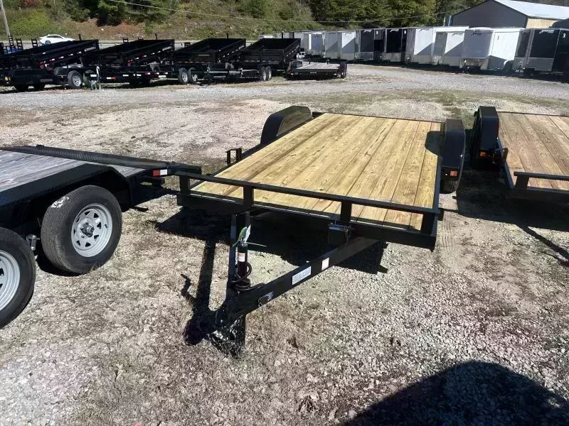2026 82x18 wood floor channel frame car hauler Car / Racing Trailer in ...